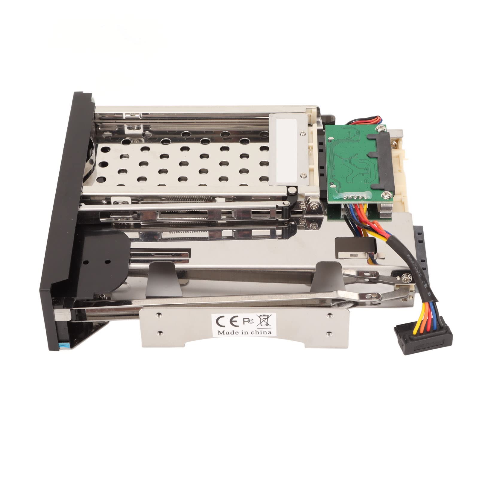 2.5in Trayless Hot Swap Mobile Rack Backplane, Bay Internal HDD Enclosure Cage, Support SATA I/II/III 6Gbps for 2.5" 3.5”Hard Drive SSD from 9.5mm-26mm Thick