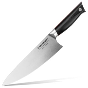 vosteed japanese steel chef knife - 8 inch gyuto chef knife for cooking & cutting - sharp kitchen knife (stallion series)