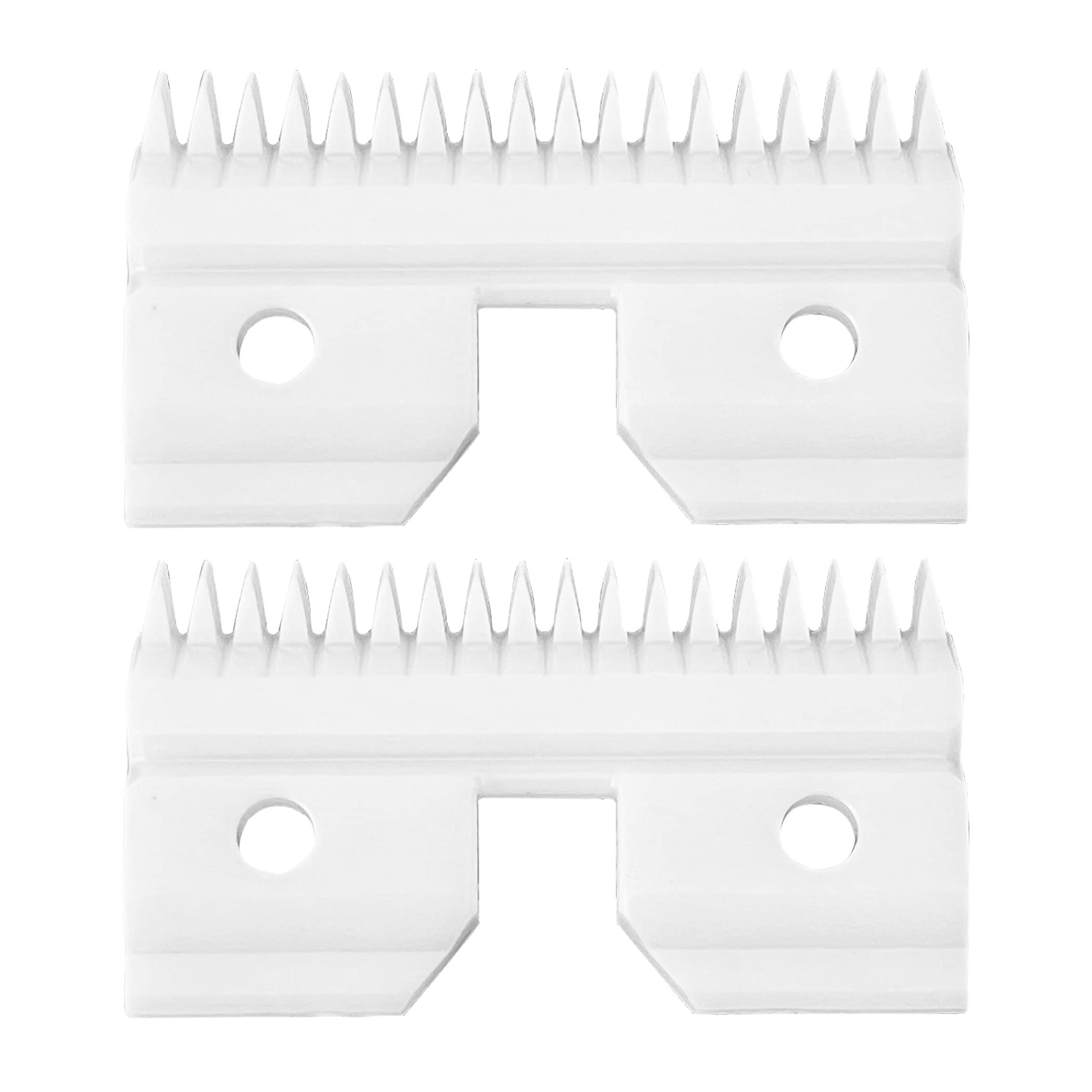 22teeth Pet Clipper Ceramic Blades for andis Oster A5 and Wahl KM Series Replacement Moving Blade, White Ceramic Blade Cutter (3F/3FC, 4F/4FC, 5F,/5FC, 7F/7FC, 3#, 4#, 5#, 7#, 8.5#, 9#, 10#, #30)