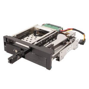 2.5in Trayless Hot Swap Mobile Rack Backplane, Bay Internal HDD Enclosure Cage, Support SATA I/II/III 6Gbps for 2.5" 3.5”Hard Drive SSD from 9.5mm-26mm Thick