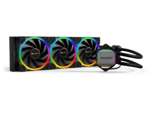 be quiet! pure loop 2 fx 360mm, cpu liquid cooler for intel core i3/i5/i7/i9 or amd ryzen 3/5/7/9, argb led illumination, 3x light wings pwm high-speed fan -bw015