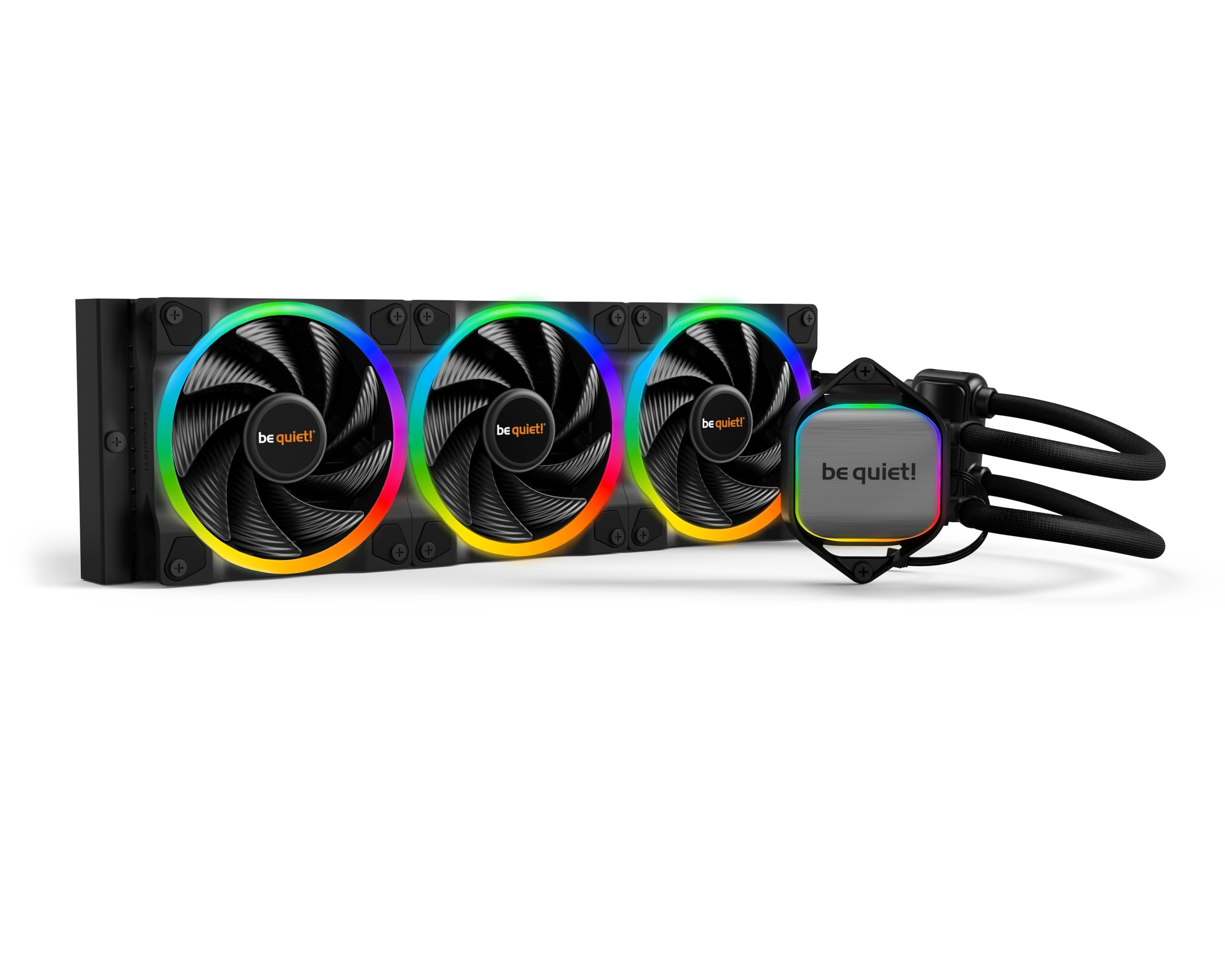 be quiet! Pure Loop 2 FX 360mm, CPU Liquid Cooler for Intel Core i3/i5/i7/i9 or AMD Ryzen 3/5/7/9, ARGB LED Illumination, 3X Light Wings PWM high-Speed Fan -BW015