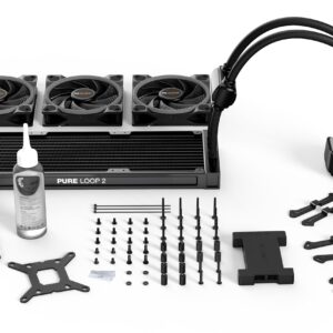 be quiet! Pure Loop 2 FX 360mm, CPU Liquid Cooler for Intel Core i3/i5/i7/i9 or AMD Ryzen 3/5/7/9, ARGB LED Illumination, 3X Light Wings PWM high-Speed Fan -BW015