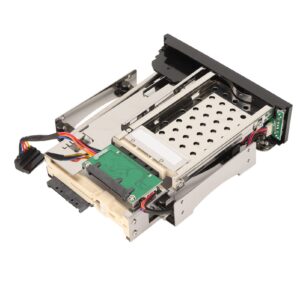 2.5in Trayless Hot Swap Mobile Rack Backplane, Bay Internal HDD Enclosure Cage, Support SATA I/II/III 6Gbps for 2.5" 3.5”Hard Drive SSD from 9.5mm-26mm Thick