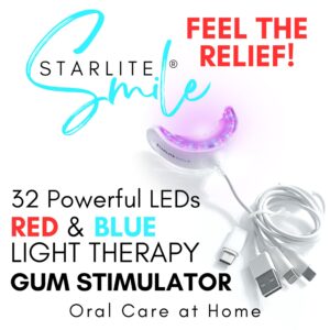 Starlite Smile Blue Light Red Light Gum Light, Periodontal Light, Oral Care, Blue Light Teeth Whitening Accelerator Light