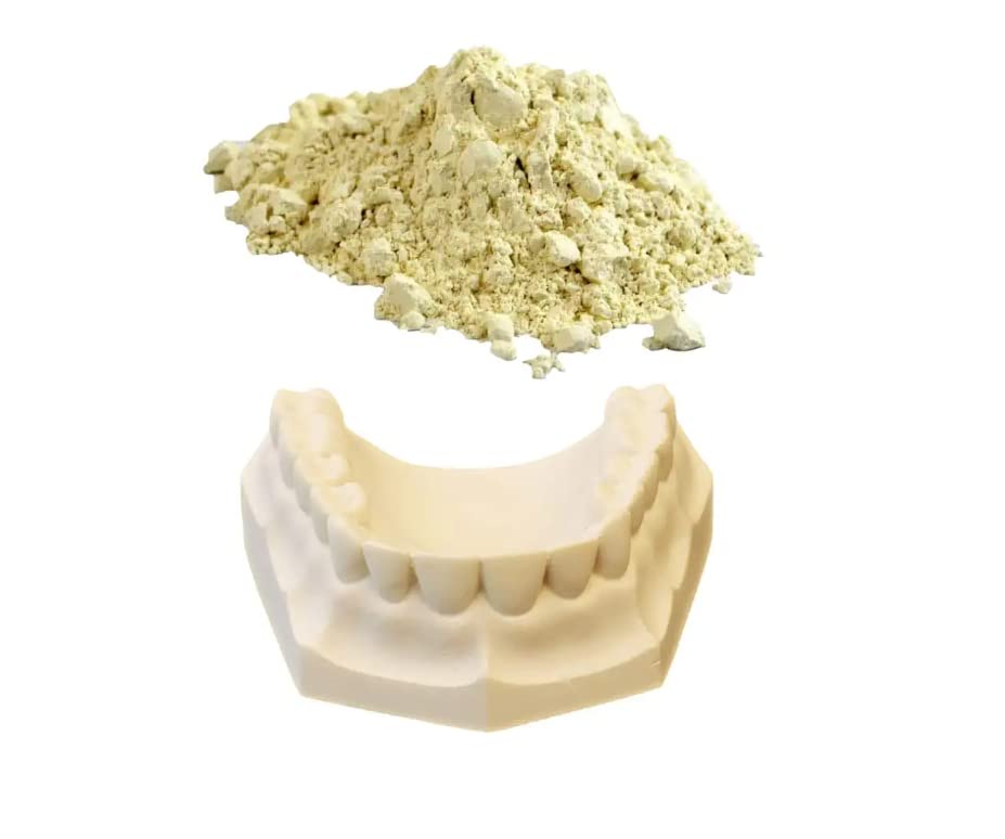 5 lb - Dental Yellow Buff Stone - Gypsum Type III - All Purpose Compound - Model Stones - Used in Dental Lab & Offices ** Includes Scoop **