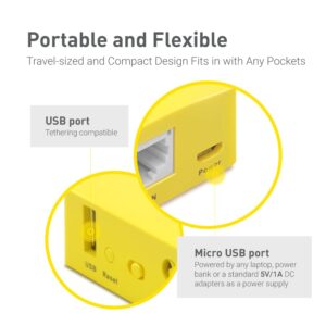 GL.iNet GL-AXT1800 (Slate AX) Pocket-Sized Wi-Fi 6 Gigabit Travel Router & GL.iNet GL-MT300N-V2(Mango) Portable Mini Travel Wireless Pocket VPN Router