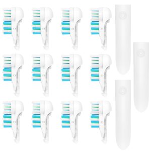 12 pcs electric toothbrush dual clean replacements attachments brush heads sensitive refill accessories fit for oral b 4732 3733 4734