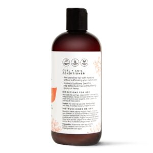 CIBU Curl + Coil Conditioner Cleanses, Hydrates, Revitalizes, Detangles & Preserves Natural Curl + Coil for Frizz-Free Smooth Manageable Hair (Conditioner, 350ml)