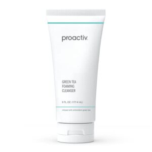 proactiv foaming facial cleanser with green tea and antioxidant blend- deep clean, face wash soap- removes makeup and dirt- 6oz