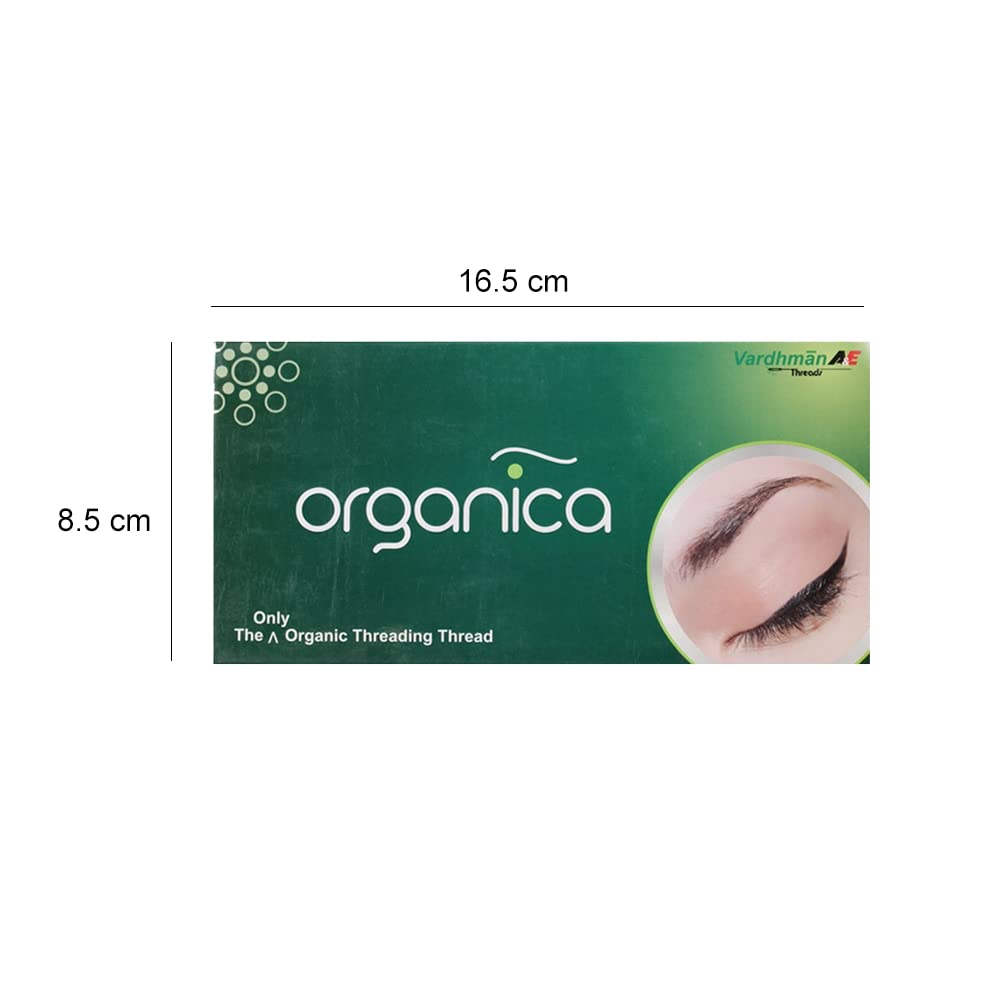 Organica Threading Thread - Pack of 2 (8 Spools in Each Box) with Scissor by Behal International