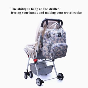 Armbq Camo Diaper Bag Backpack Multi-Function Diaper Bag for Baby Care Essentials Waterproof Travel Baby Bag for Mom Dad