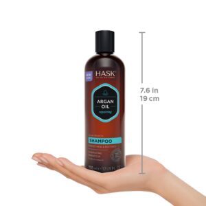 HASK Argan Restoring Set: 2 Argan Shine Hair Oil Vials and 1 Argan Shampoo and Conditioner Set