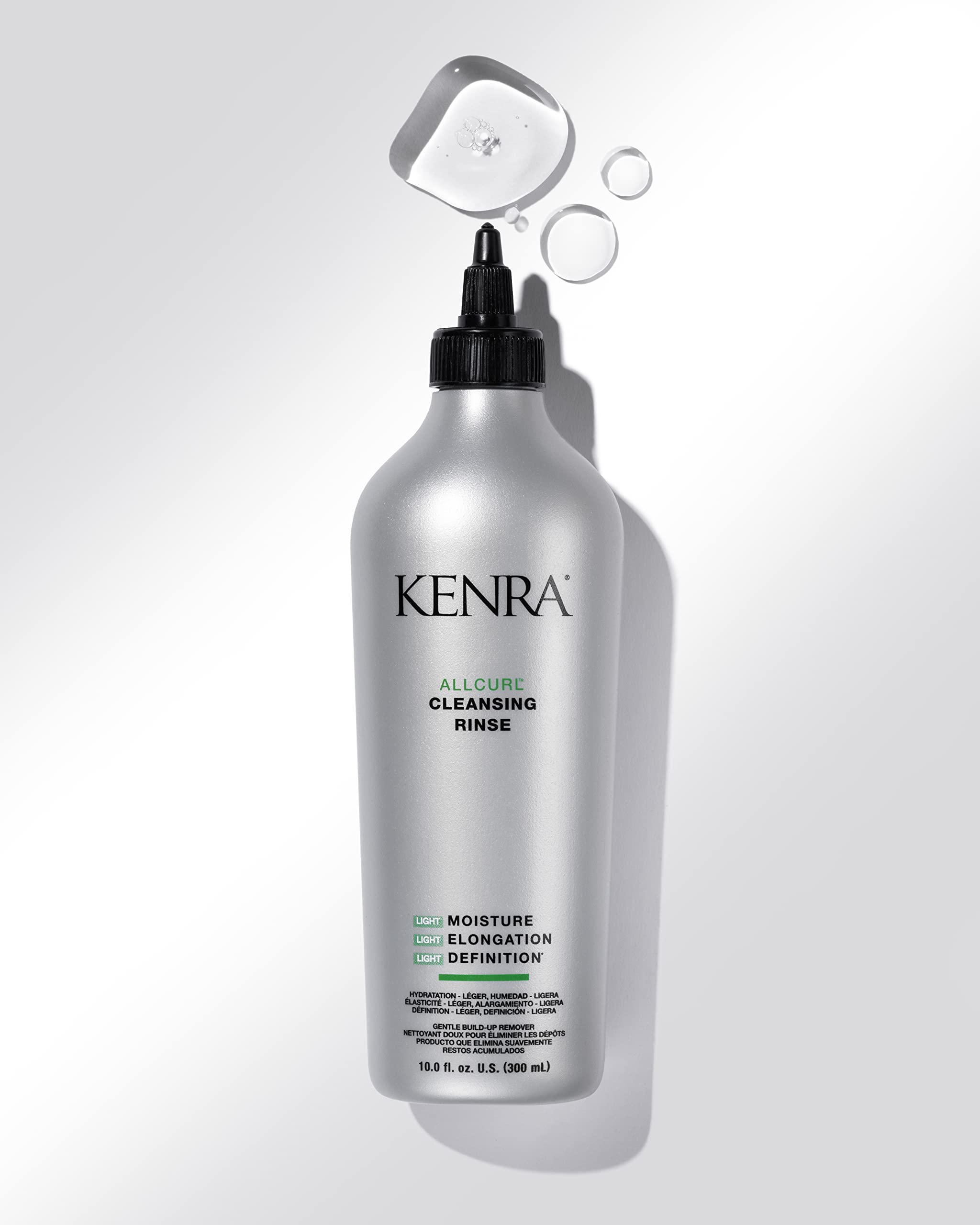 Kenra AllCurl Cleansing Rinse | Non-Drying Cleansing Rinse | Eliminates Product Build-Up | Maintains Moisture | Enhances Manageability | Color Safe | Wavy, Curly, Coily Hair | 10 fl. oz