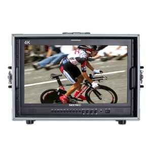 seetec p215-9hsd-co 21.5 inch 3g sdi 4k hdmi broadcast carry on director monitor with full hd 1920x1080 3 color tally light