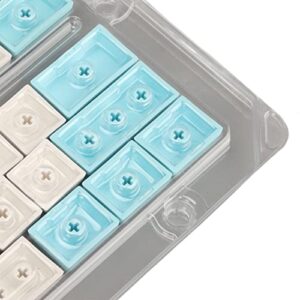 PBT Keyboard Keycaps, Mechanical Gaming Keyboard Keycap, PX Style English 125 Keys DIY Opaque Keycap, for Mechanical Keyboard