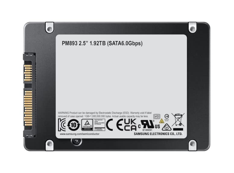 Samsung PM893 1.92 TB Solid State Drive - 2.5 Internal - SATA [SATA/600]