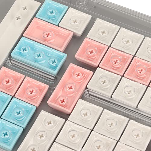 PBT Keyboard Keycaps, Mechanical Gaming Keyboard Keycap, PX Style English 125 Keys DIY Opaque Keycap, for Mechanical Keyboard