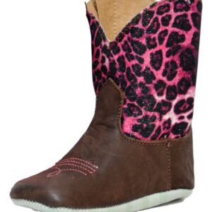 Tin Haul Infant Purrrfect Glitter Bootie Brown 1 M