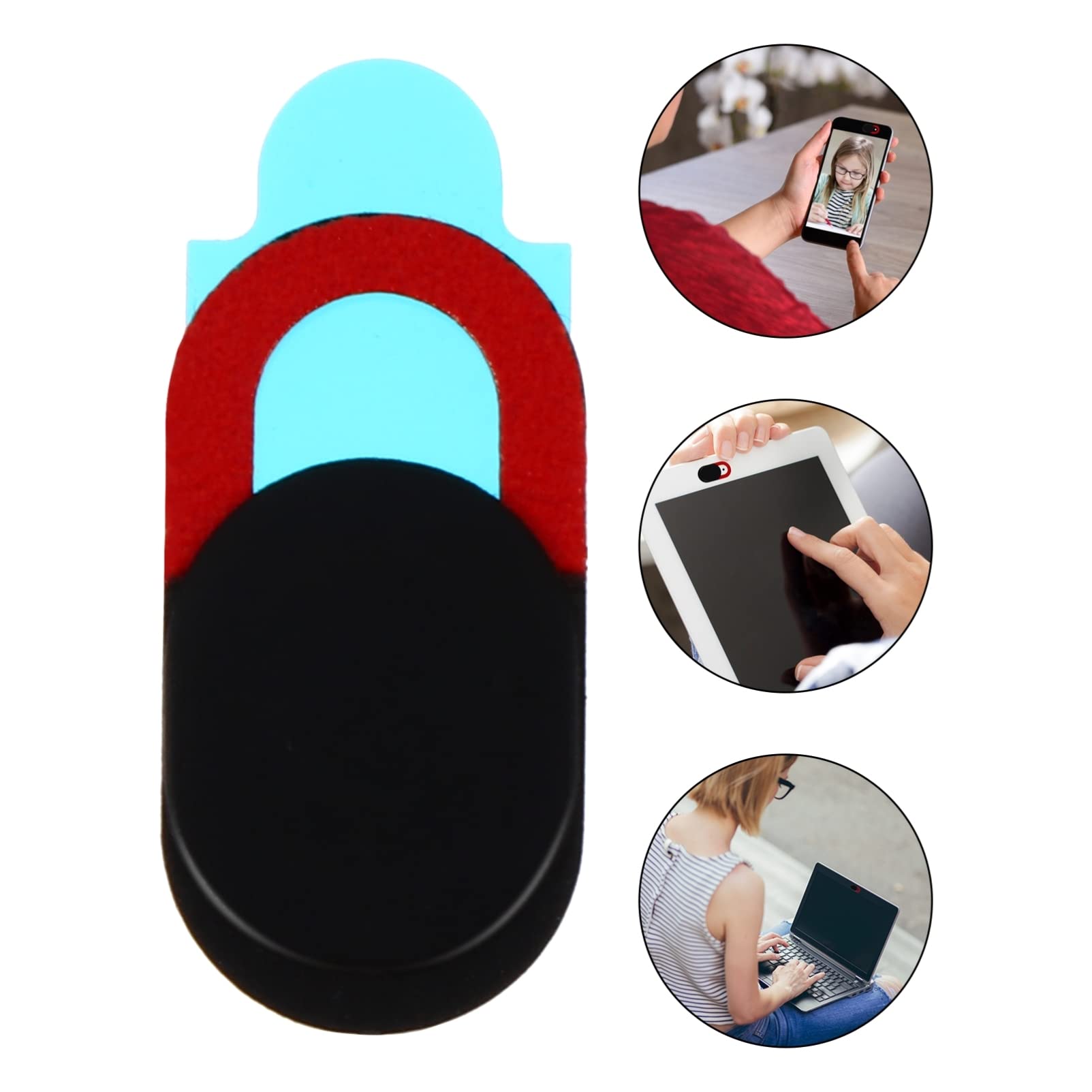 15 Pcs Lens Mask Professional Webcam Cover Durable Webcam Cover Camera Cover Webcam Privacy Cover Privacy Sticker Camera Protector Practical Webcam Cover Creative Webcam Cover