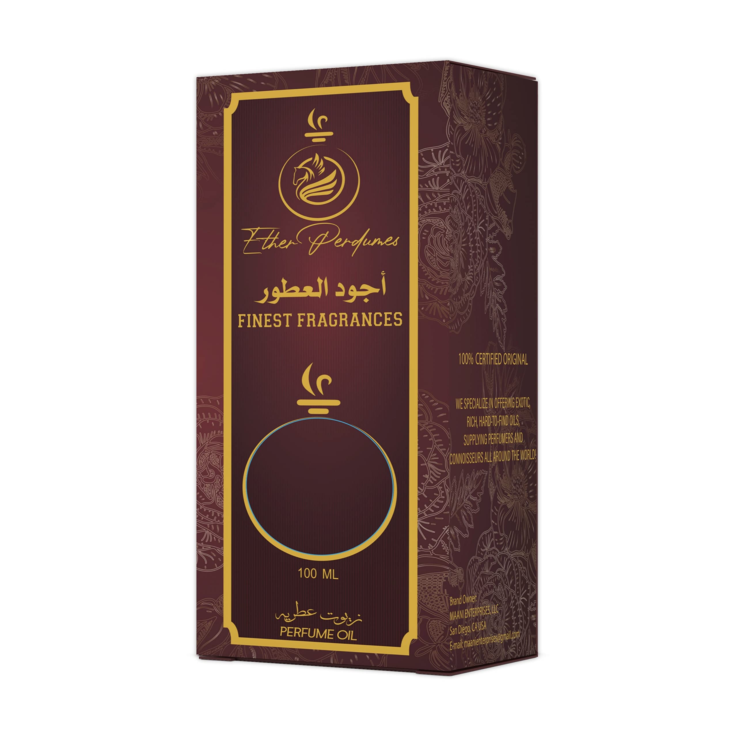 Ether Perfumes KALIMAT Concentrated Perfume Oil 100ml I Premium Grade Extract I Perfume Making I Body Oil I Aromatherapy