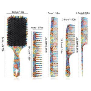 Camo Hair Brush,Anti Static & Frizz Air Cushion Massage combs for kids&Adults,Five different combs&Hair Brush For All Hair Types,Can Softens And Improves Hair Texture