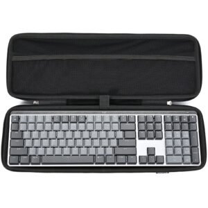 RAIACE Hard Storage Case Compatible with Logitech MX Mechanical Wireless Illuminated Performance Keyboard. (Case Only) - Black