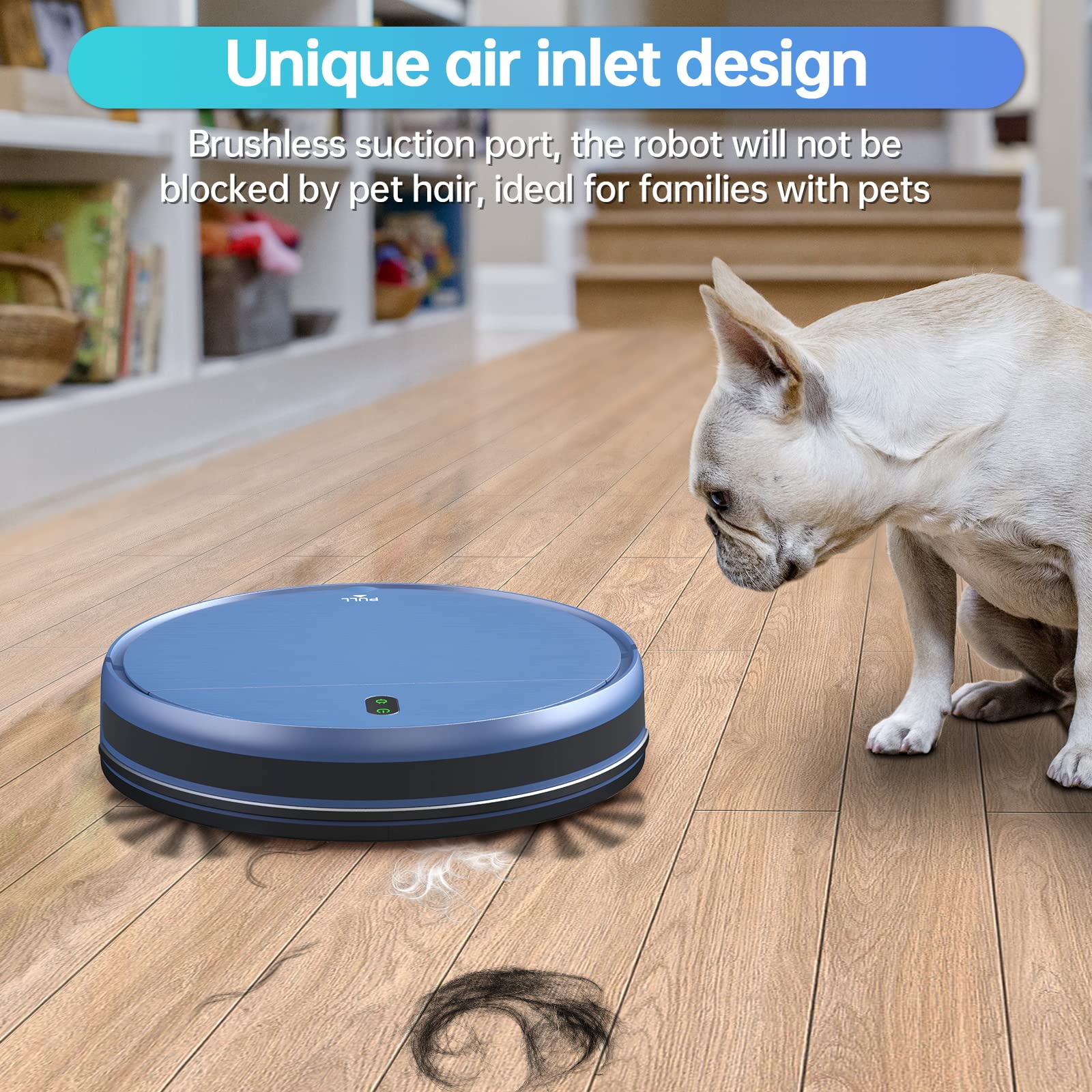 ZCWA Robot Vacuum and Mop Combo, 2 in 1 Mopping Robotic Vacuum with WiFi/App/Alexa, Robotic Vacuum Cleaner, Schedule Settings, Self-Charging, Ideal for Hard Floor, Pet Hair and Carpet