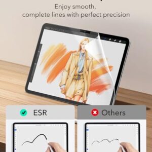 ESR 2 Pack Paperfeel Screen Protector Compatible with iPad 10th Generation (10.9 Inch, 2022), Write and Draw Like on Paper, Anti-Scratch, Thin and Responsive, Easy Application Tray