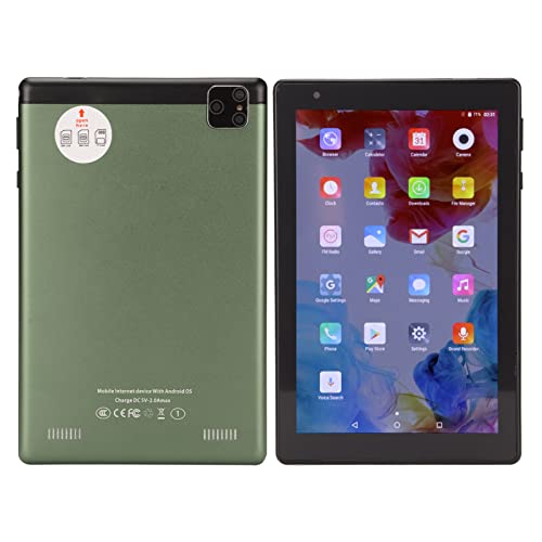 Pomya HD 8 Inch Tablet,Portable IPS LCD HD Tablet,Dual Cards Dual Standby Calling Tablet,2GB RAM 32GB ROM, Tablet for Android Tablet(Green)