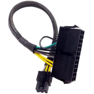 for dell motherboard with 6 pin port 24 pin to 6 pin atx psu power adapter cable 13.3-inch(34cm)