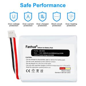 Fanhua Lithium-ion Battery 300-10186 for ADT Command Smart Security Panel ADT5AIO-1, ADT5AIO-2, ADT5AIO-3, ADT7AIO-1, Honeywell ADT2X16AIO-1, ADT2X16AIO-2, 3.6V/4.2V