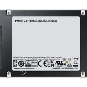 Samsung PM893 960 GB Solid State Drive - 2.5 Internal - SATA [SATA/600]