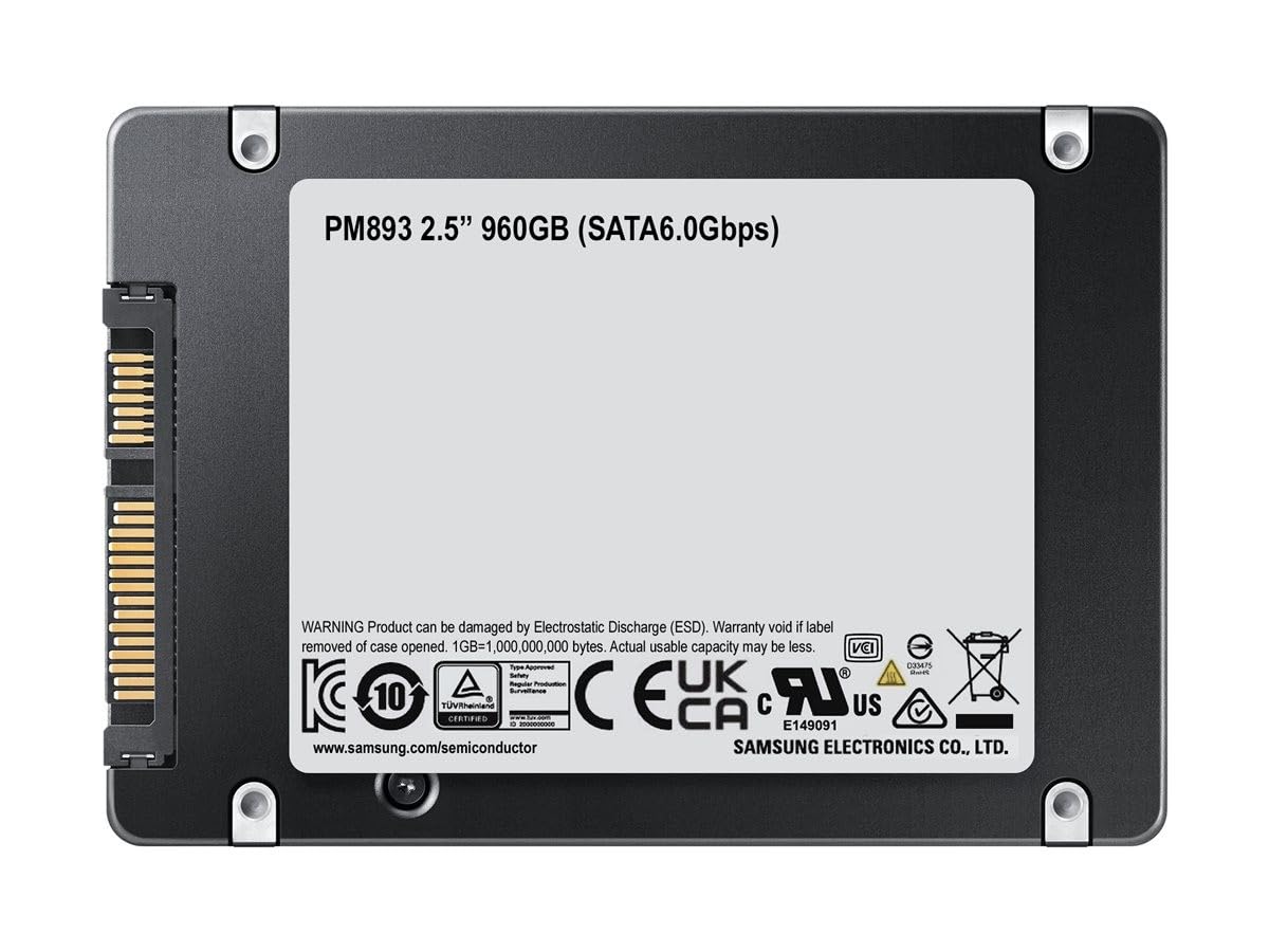 Samsung PM893 960 GB Solid State Drive - 2.5 Internal - SATA [SATA/600]