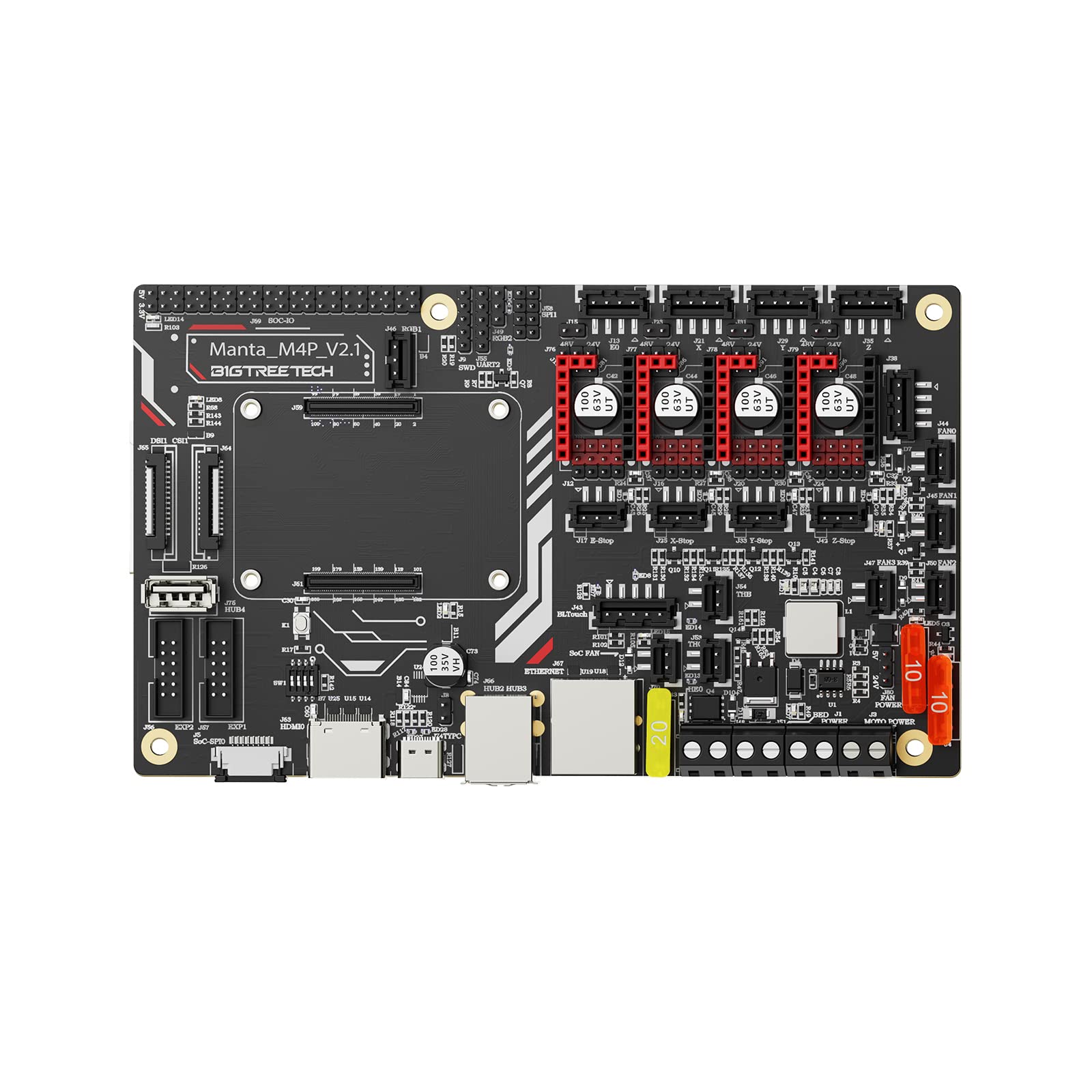 BIGTREETECH Manta M4P V2.2 32-Bit Control Board 4-axis Motherboard 64MHz Compatible CM4 & CB1 Supports 4 Stepper Drivers Klipper Marlin 3D Printer Parts