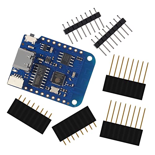 AITRIP 6PCS WeMos D1 Mini V4.0.0 Type-C USB WiFi Internet of Things Board Based ESP8266 4MB Compatible with Arduino MicroPython Nodemcu