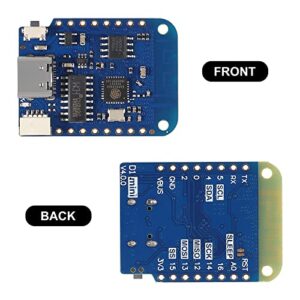 AITRIP 6PCS WeMos D1 Mini V4.0.0 Type-C USB WiFi Internet of Things Board Based ESP8266 4MB Compatible with Arduino MicroPython Nodemcu