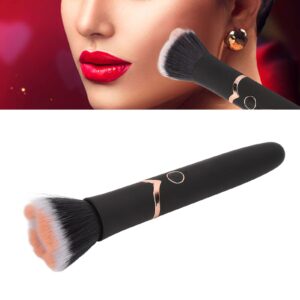 Electric Makeup Brush, 10 Gears Vibration Massage Brush, Works with, Concealer or Blush, Rechargeable Adjustable Loose Powder Brush Black