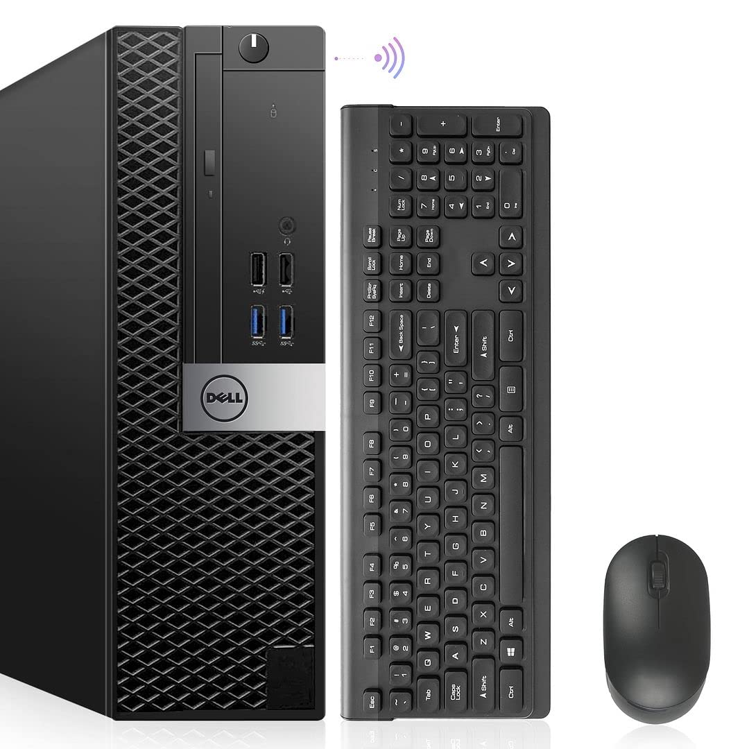 Dell Desktop Computer Windows 10 Pro OptiPlex 7040 i7 Refurbished Small Form Factor PC, i7-6700 3.40GHz,32GB Ram DDR4 New 1TB M.2 NVMe SSD,AX210 Built-in WiFi 6E, HDMI 3 Monitor Support (Renewed)