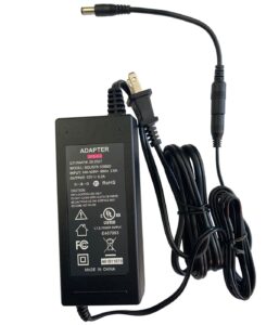 ul listed 12v ac/dc adapter compatible with wahoo fitness kickr v5 wfbktr120 wf113 v4 wfbktr118 v3 wfbktr117 kickr14/15 wfbktrnr kickr16 v2 wfbktr116 axis smart trainer bike 5.0a power supply charger