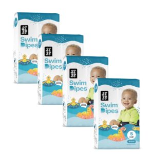 hello bello premium swim baby diapers size 12-24m/small i 80 count of disposeable, hypoallergenic, and eco-friendly swim pants with snug and comfort fit for babies and toddlers i swimming sloths