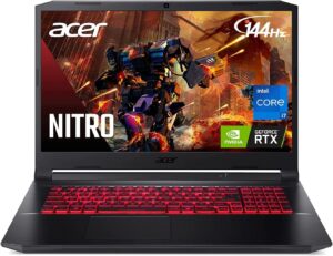 acer 2022 newest nitro 5 gaming laptop, 15.6" fhd 144hz ips-display, intel core i7-11800h, nvidia geforce rtx 3050 ti, 16gb ddr4, 512gb ssd, backlit kb, killer wi-fi 6, windows 11, black