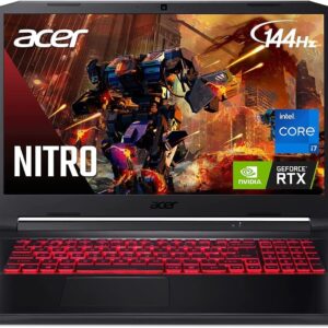 Acer 2022 Newest Nitro 5 Gaming Laptop, 15.6" FHD 144Hz IPS-Display, Intel Core i7-11800H, NVIDIA GeForce RTX 3050 Ti, 16GB DDR4, 512GB SSD, Backlit KB, Killer Wi-Fi 6, Windows 11, Black