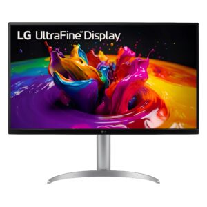 lg 32uq85r-w.aus 32" ultrafine™ uhd 4k nano ips black with atw vesa displayhdr 400 monitor with usb type-c™, white