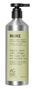 ag hair balance apple cider vinegar sulfate-free shampoo, 12 fl oz