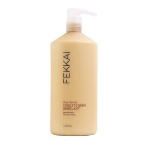 fekkai shea butter conditioner - 1 liter - moisturizes & hydrates - reduces frizz by 61% up to 12h - free of sulfates, parabens, phthalates - vegan, cruelty-free