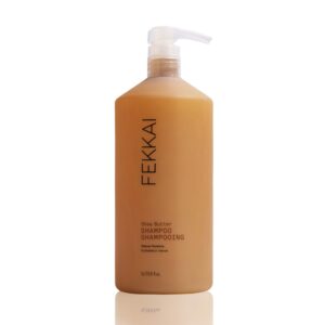 fekkai shea butter shampoo - 1 liter - improves moisture, softness & shine - reduces frizz by 61% up to 12h - free of sulfates, parabens, phthalates - vegan, cruelty-free