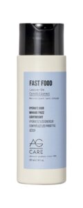 ag care fast food leave on conditioner, 8 fl oz, white