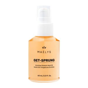 maËlys cosmetics get-sprung enriched stretch mark oil - body oil for stretch marks - fades appearance & reduces visible intensity