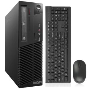 lenovo thinkcentre business desktop computers, quad core i7-4770, 16gb ram, 256gb ssd, dvdrw, wireless keyboard mouse,ac8260 wifi, windows 10 pro (renewed)